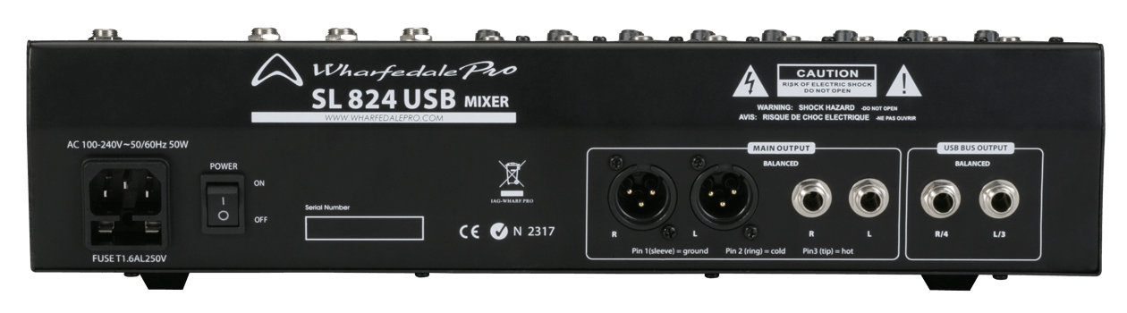 Mixer Análogo USB Wharfedale SL824